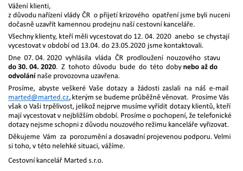 CK MARTED – specialista na Řecko, Chorvatsko, Turecko a Kypr